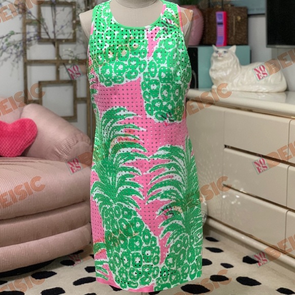 Lilly Pulitzer | Dresses | Lilly Pulitzer Perla Pink Pout Flamenco ...